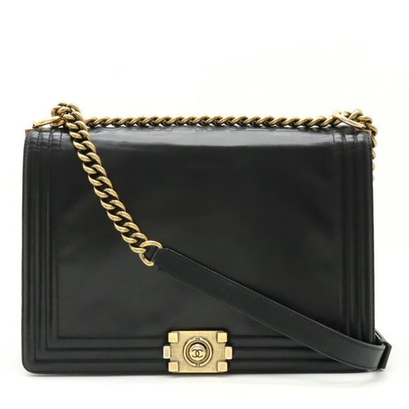 CHANEL | Bags | Chanel Chanel Boy Coco Mark Shoulder Bag Chain Leather ...